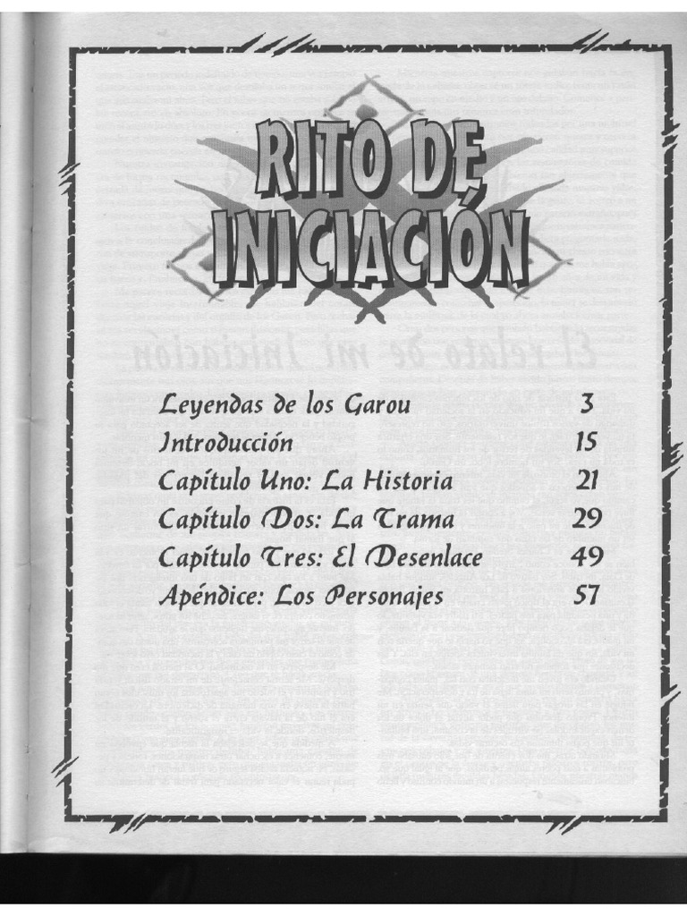 Rito de Iniciacion - Módulo | PDF