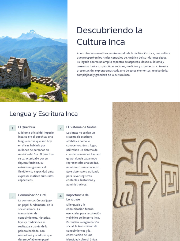 Descubriendo La Cultura Inca | PDF | Imperio Inca