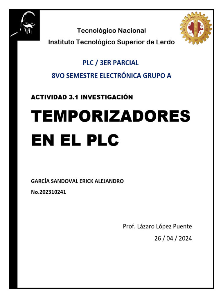 Act10 PLC | PDF | Controlador lógico programable | Automatización