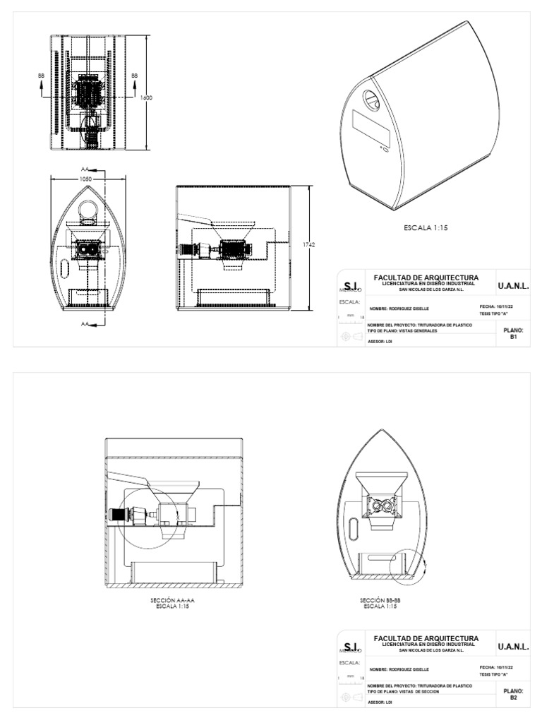 Planos Generales Trituradora | PDF
