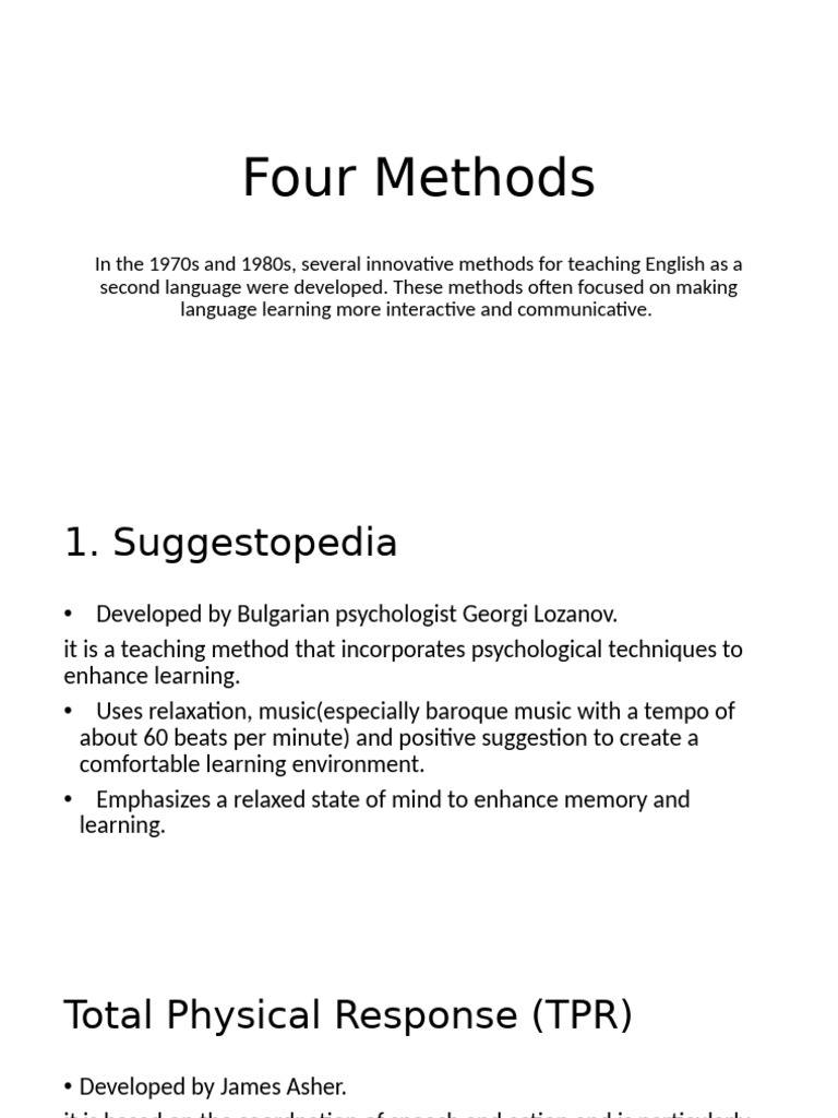 Four Methods 3 | PDF