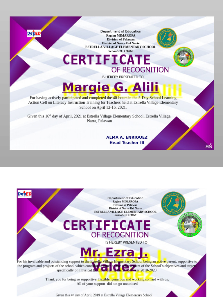 certificate lay out (editable-Savanna Cunningham) | PDF | Learning