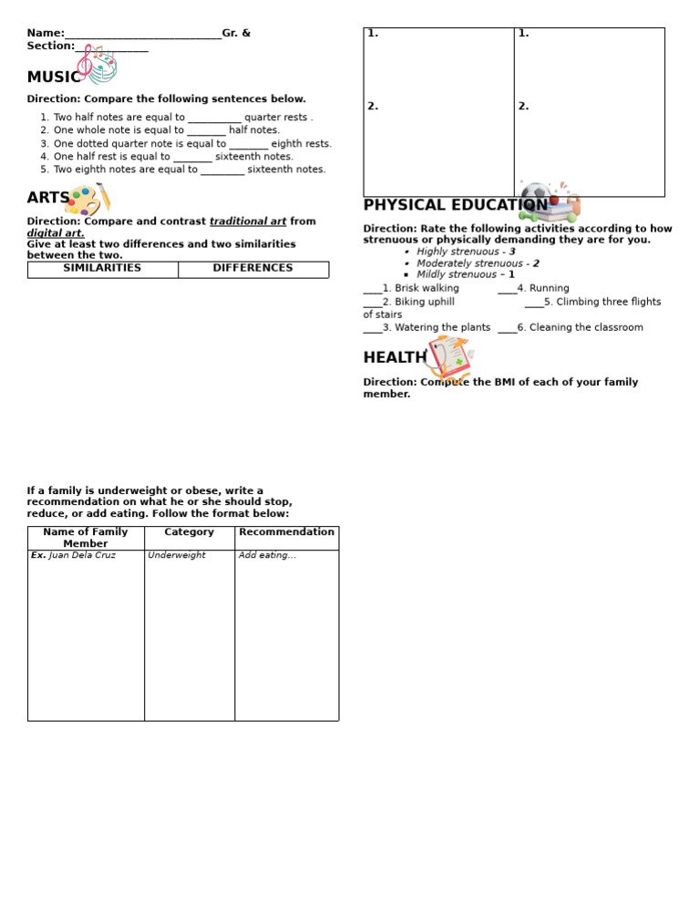 Mapeh Module 1 | PDF