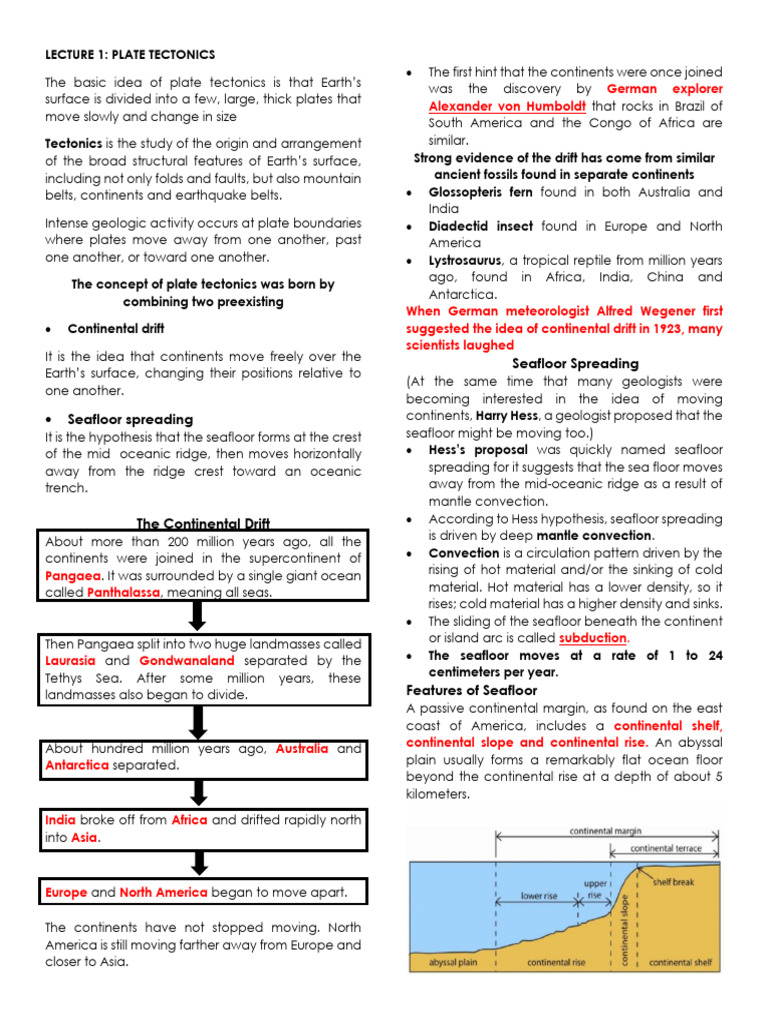 Midterm Geology Reviewer | PDF | Plate Tectonics | Rock (Geology)
