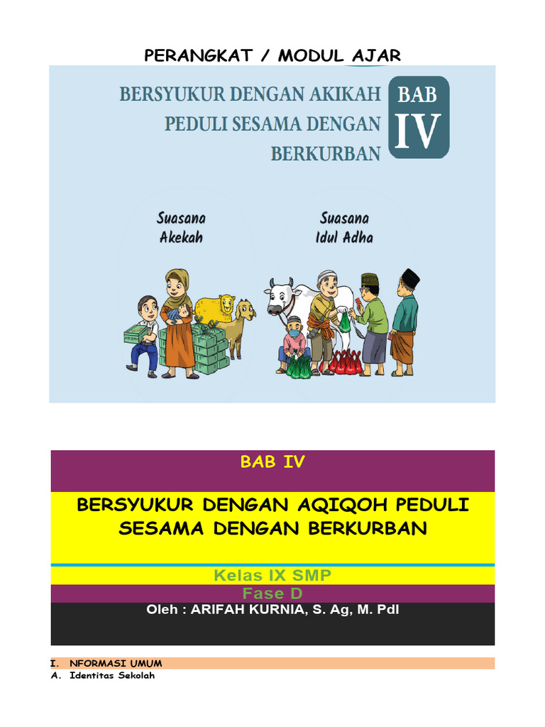 Ma Bab 4 Akikah Dan Kurban | PDF