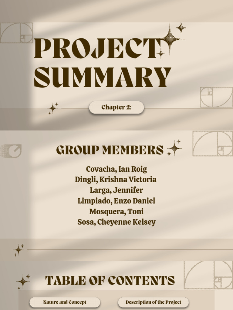 Chapter 2 Project Summary | PDF | Economics | Competitive Advantage