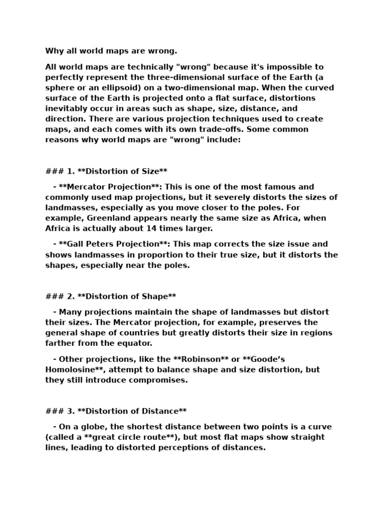 There Are Two Main Forms of Maps | PDF | Map