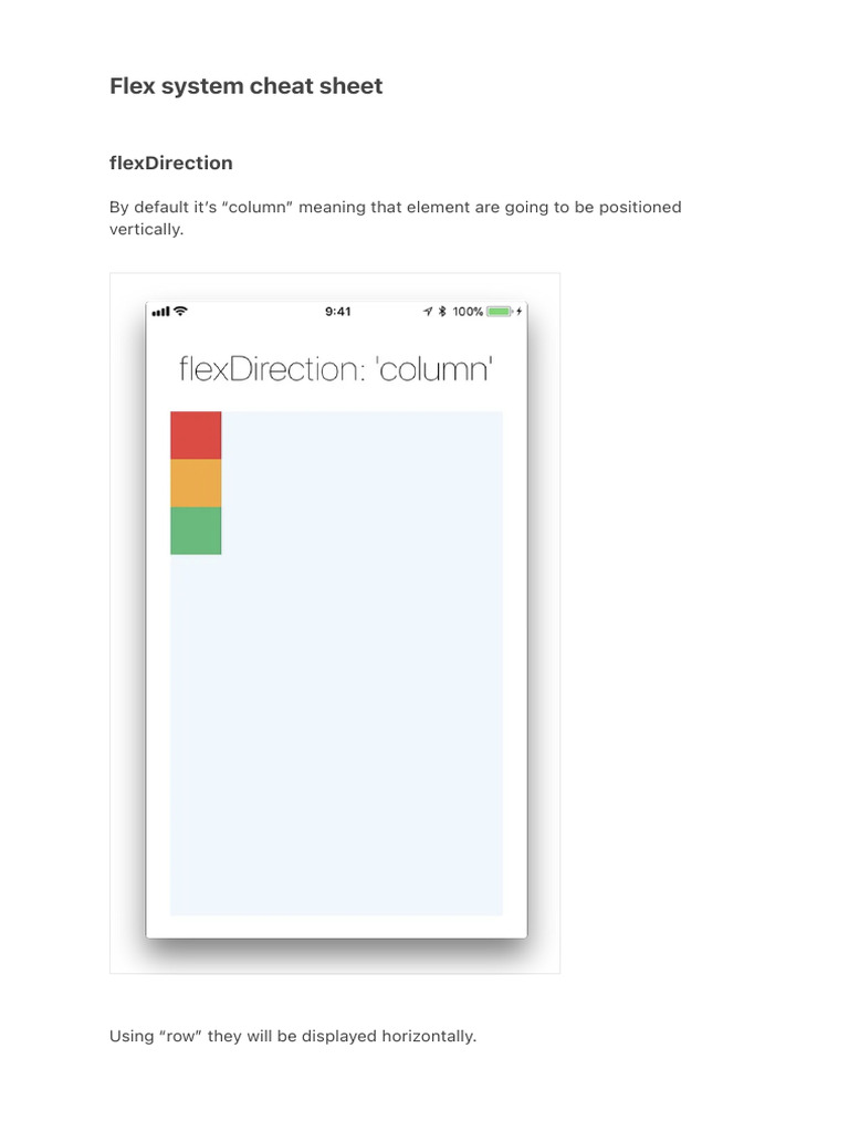 Flex Box Cheat Sheet | PDF