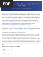 JEE Advanced 2023 Marks vs Rank Analysis | PDF | Science Education ...