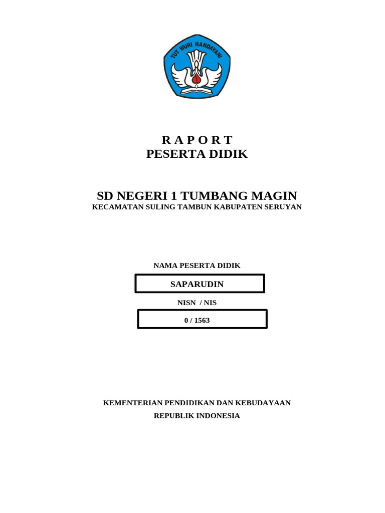 Contoh Rapot | PDF