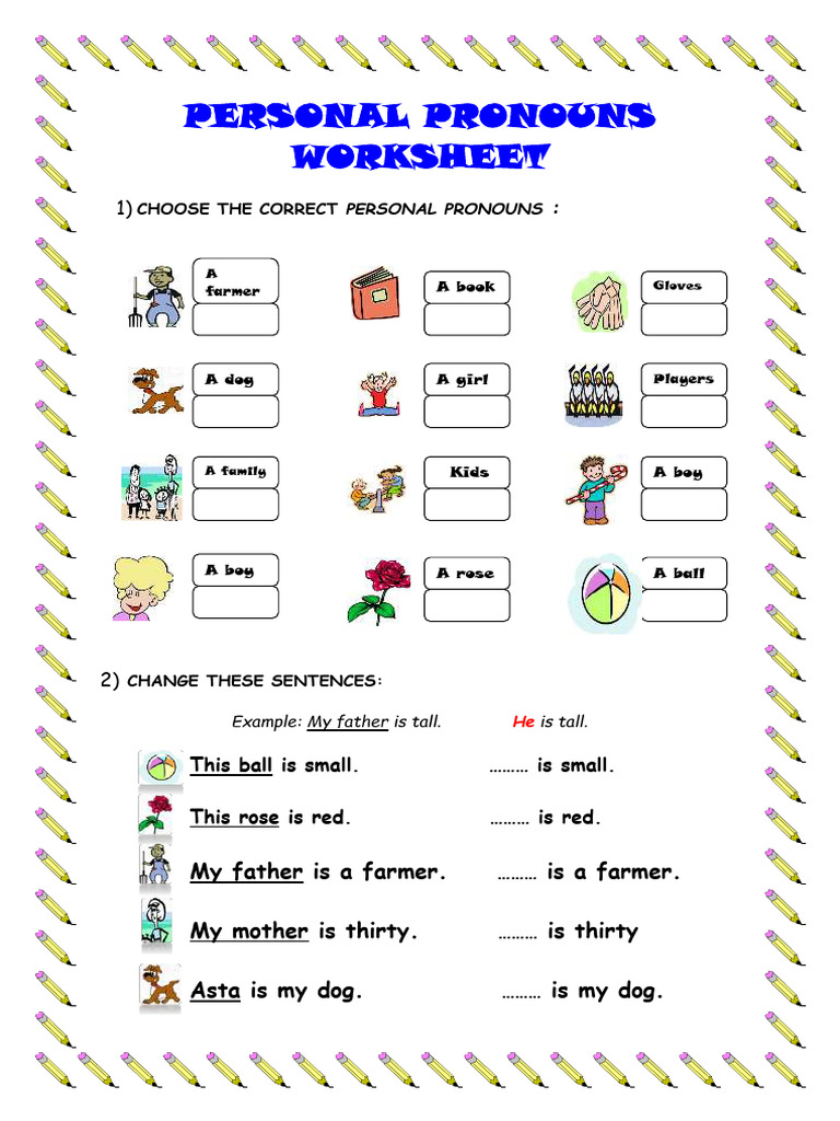 Personal Pronouns | PDF | Home & Garden