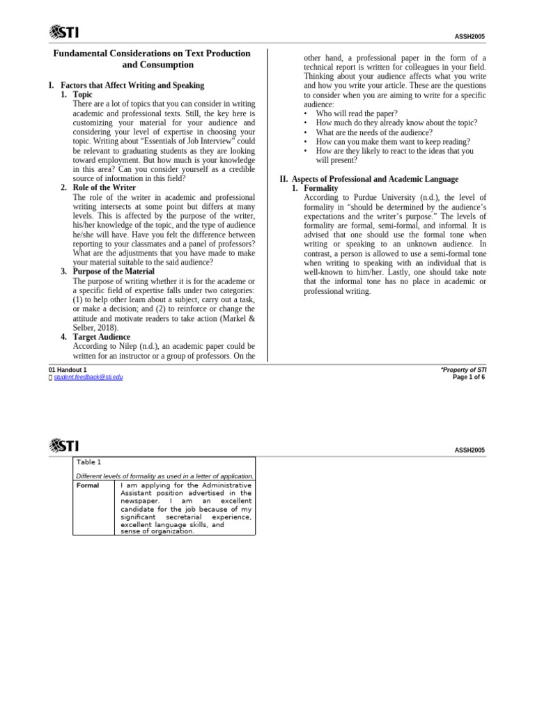 01_Handout_1 (1) | PDF | Verb | Knowledge