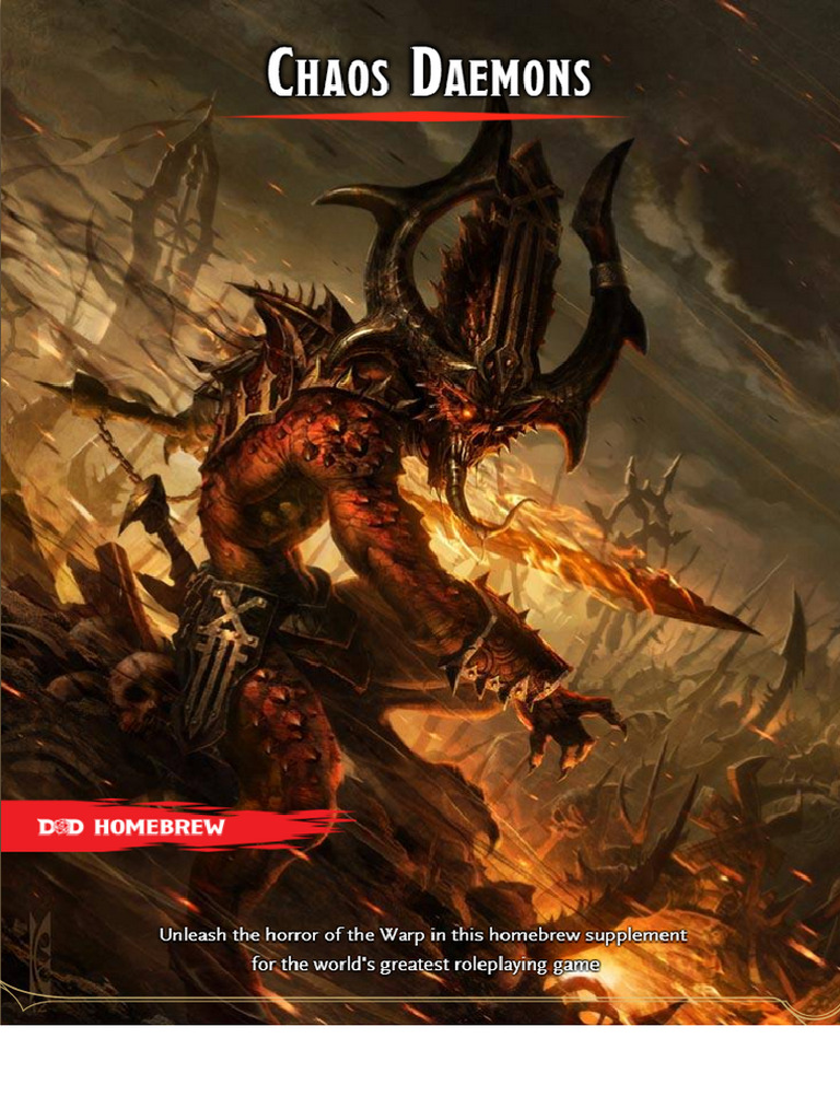 Chaos Daemons - The Homebrewery | PDF