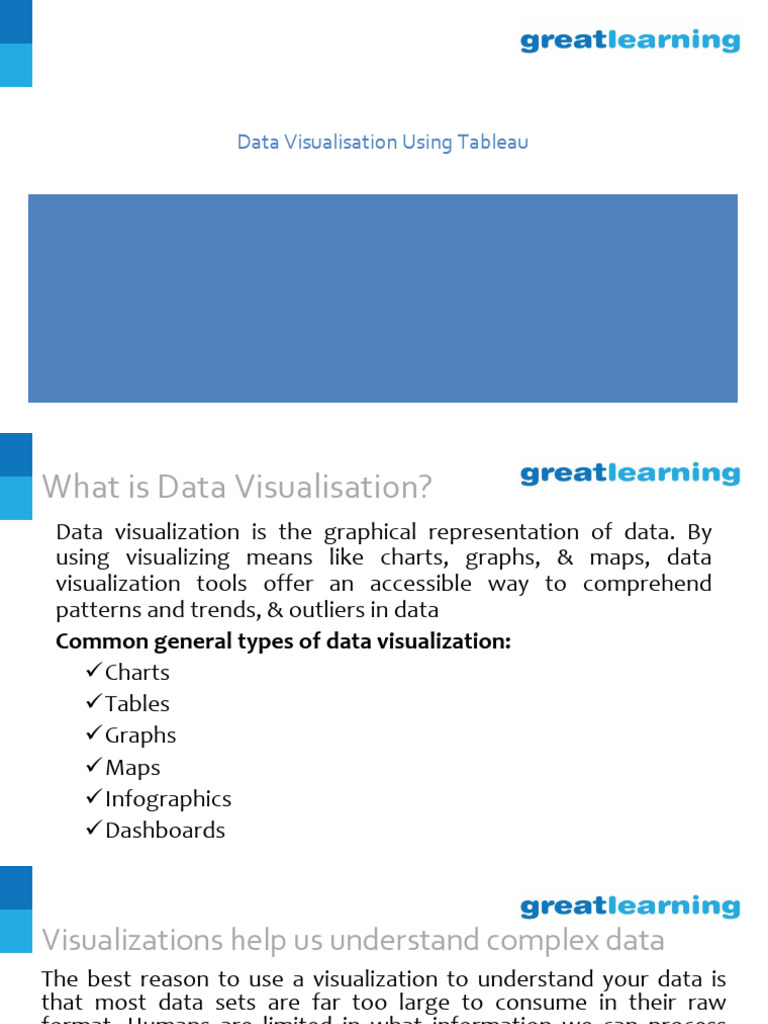 Data Visualisation Using Tableau | PDF | Microsoft Excel | Comma ...