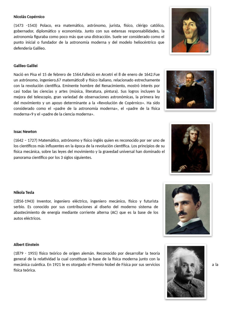 Los 5 físicos que cambiaron la ciencia | PDF | Ciencias sociales