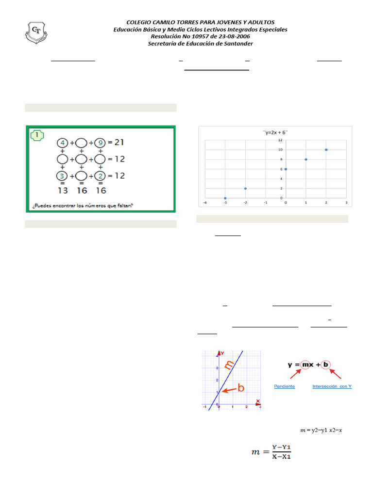 Guía MATEMATICAS CILO 7 SECUNDARIA | PDF | Función (Matemáticas ...