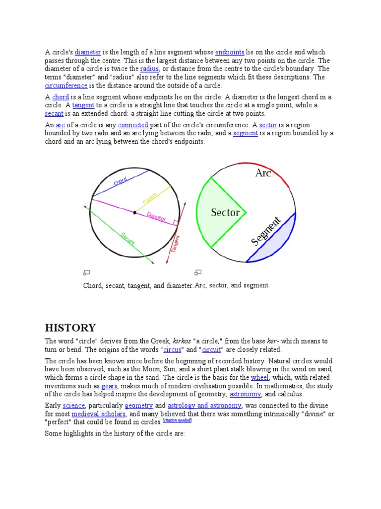 A Circle | PDF | Circle | Geometry