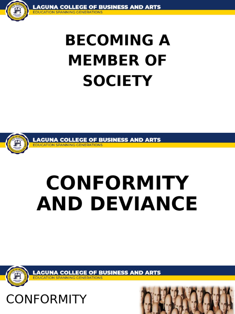 Understanding Conformity & Deviance | PDF | Deviance (Sociology ...