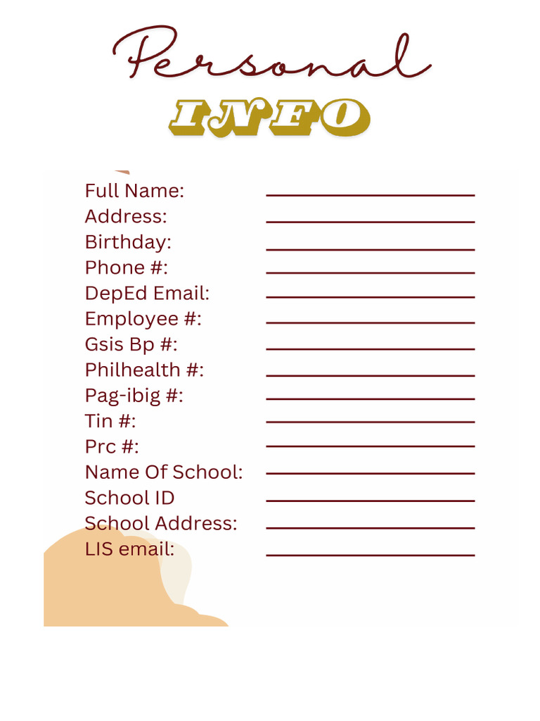 Teacher's Planner Cover Page | PDF