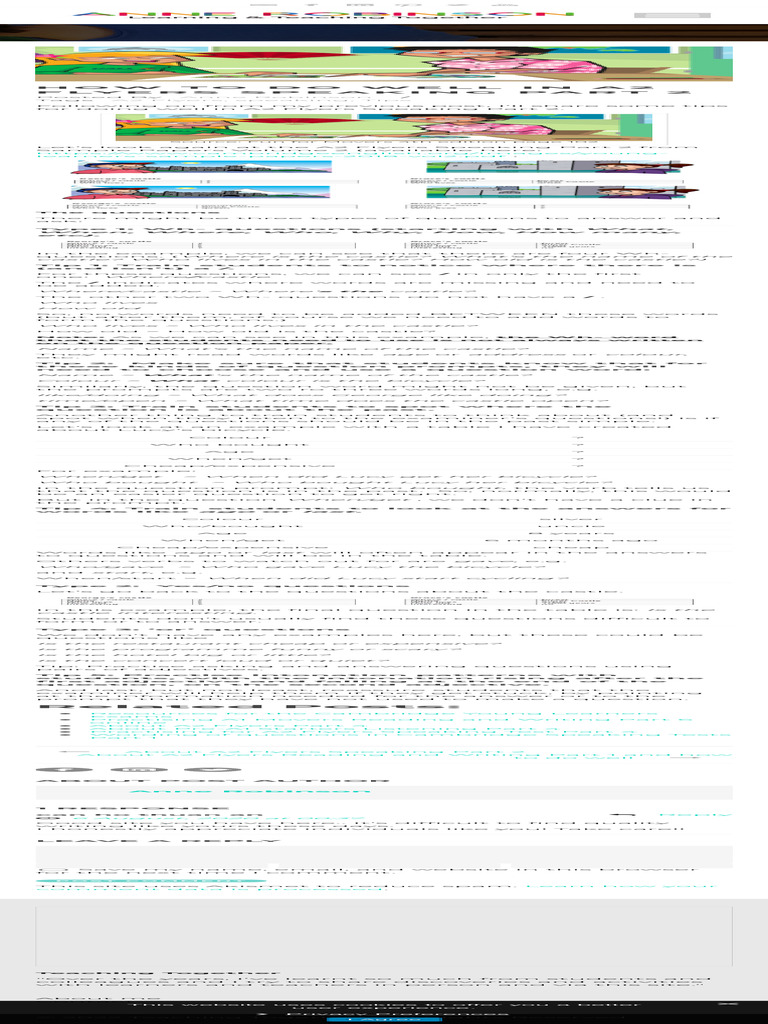 A2 Flyers Speaking Tips | PDF | Question | Grammar