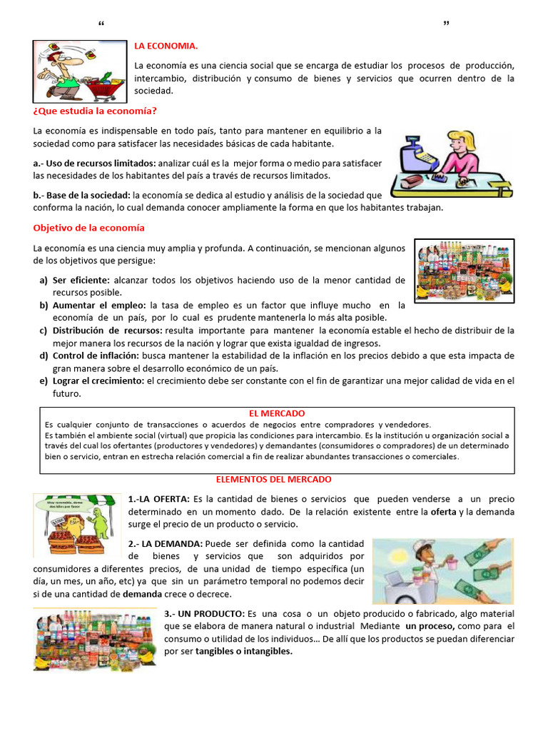 FICHA INFORMATIVA UDA7-S2-CC.SS 2do | PDF | Oferta (economía) | Precios