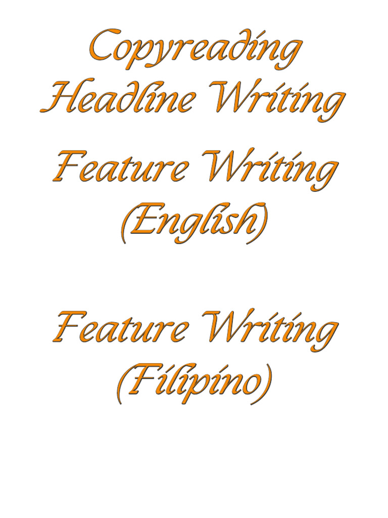 Copyreading Headline Writing | PDF