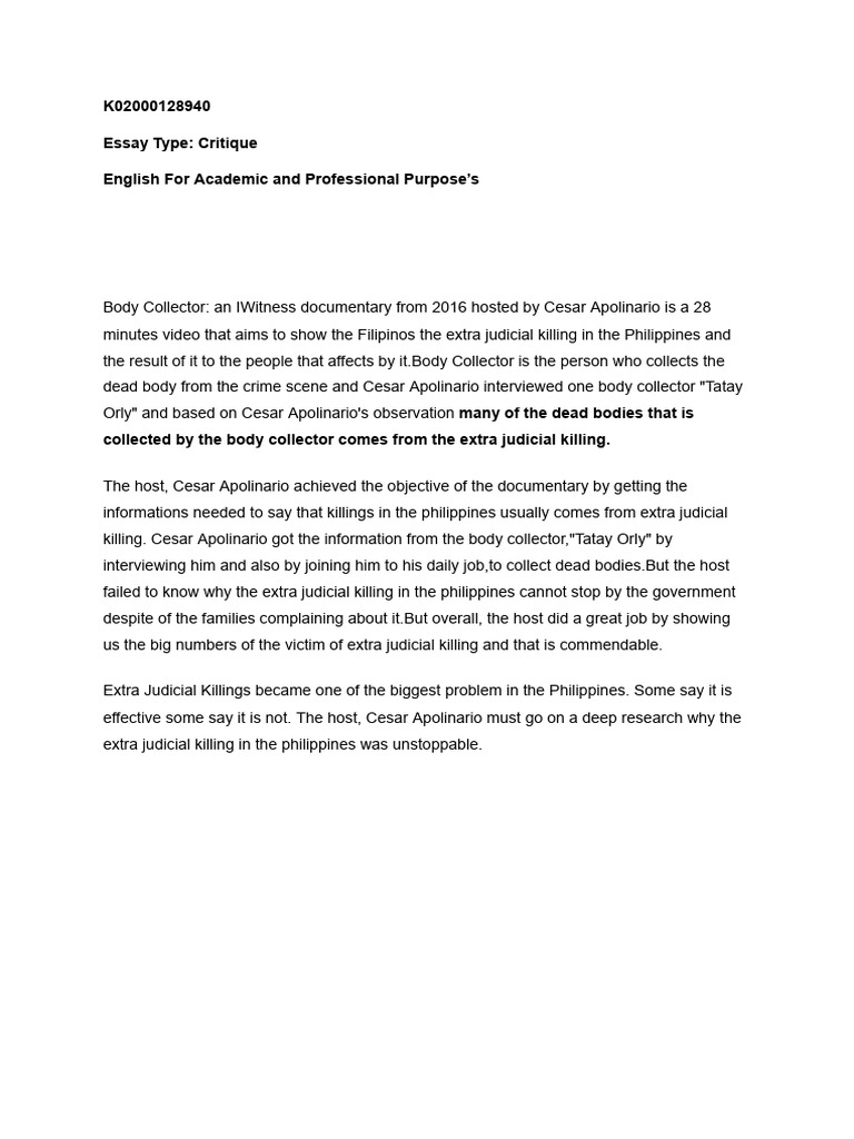 Reaction Paper | PDF | Mystery, Thriller & Crime Fiction