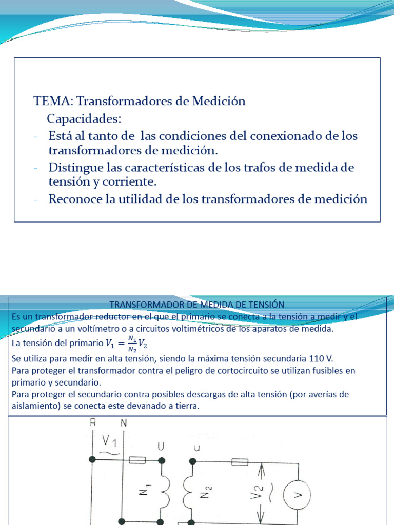 Trafos de Mediciones | PDF | Transformador | Corriente eléctrica