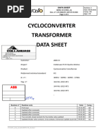 5MVA Transformer Data Sheet | PDF | Transformer | Manufactured Goods