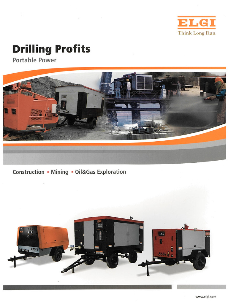 Air Compressor ELGI DT400-100 - Brochure | PDF