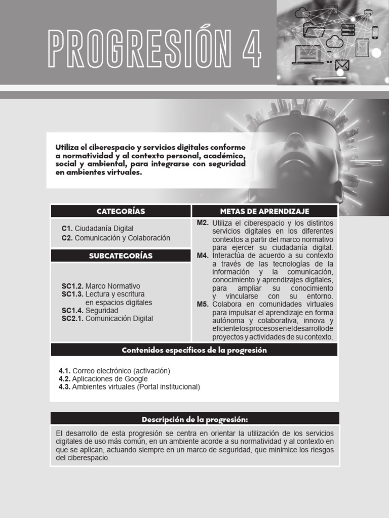 Actividades Progresión 4-Cultura Digital | PDF | Realidad virtual | Archivo de computadora
