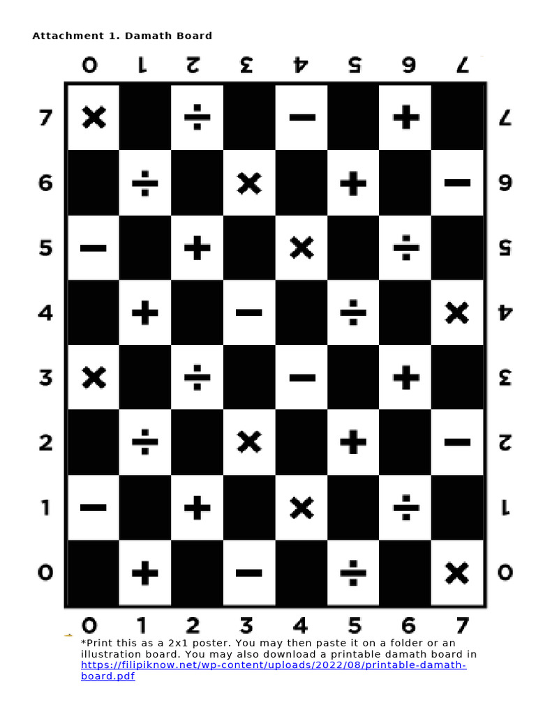 Damath Board | PDF