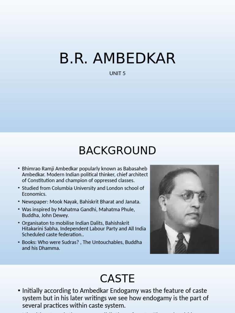 Ambedkar | PDF | Dalit | Caste