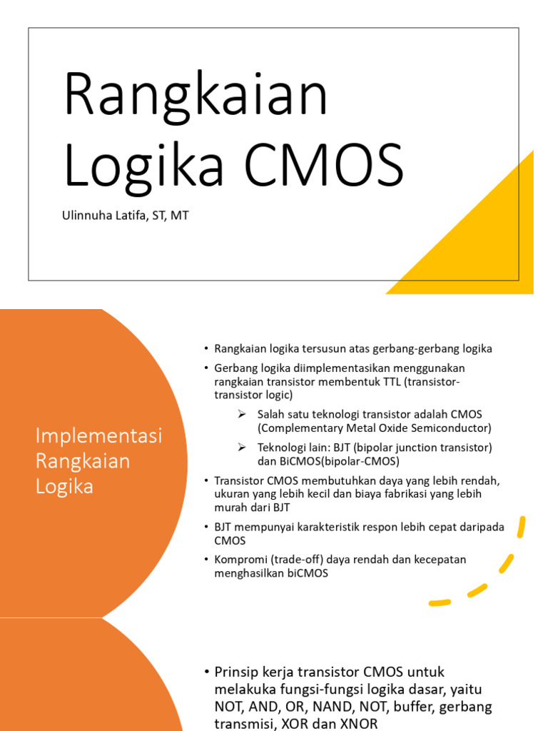 Materi 6 - Rangkaian Logika Cmos | PDF