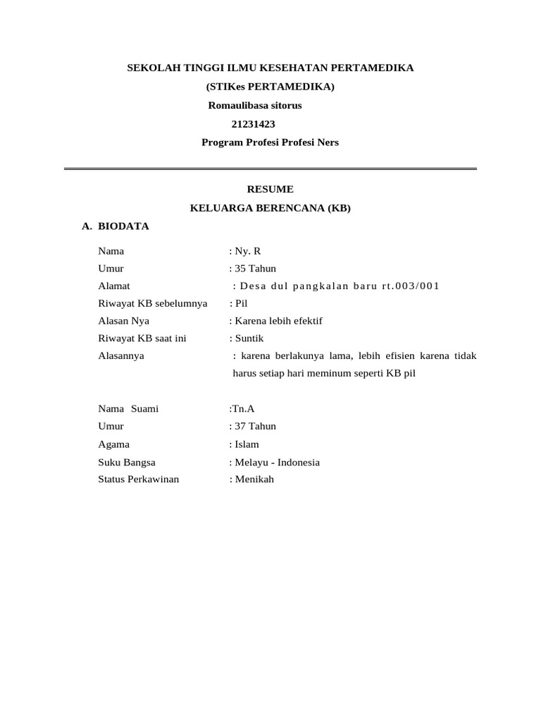 Resume KB Romaulibasa Sitorus | PDF | Pengembangan Diri | Sains ...