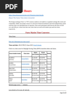 CME Trading Hours Overview | PDF