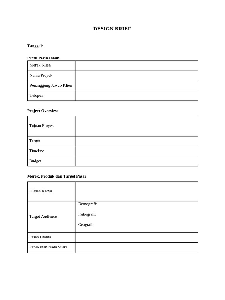 Desain Brief | PDF