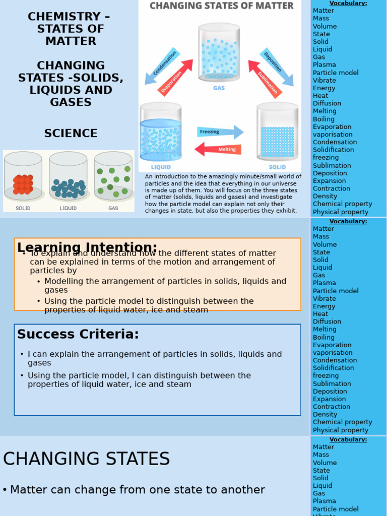 Understanding States of Matter | PDF | Liquids | Freezing