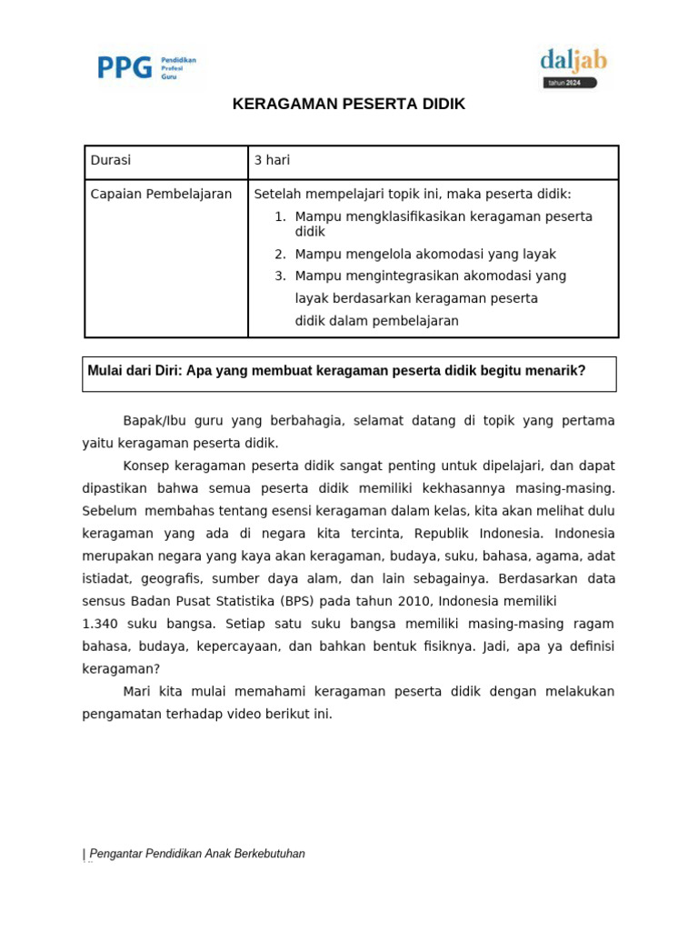 Ppabk - Topik 1 - Konten 1 (Teks) | PDF