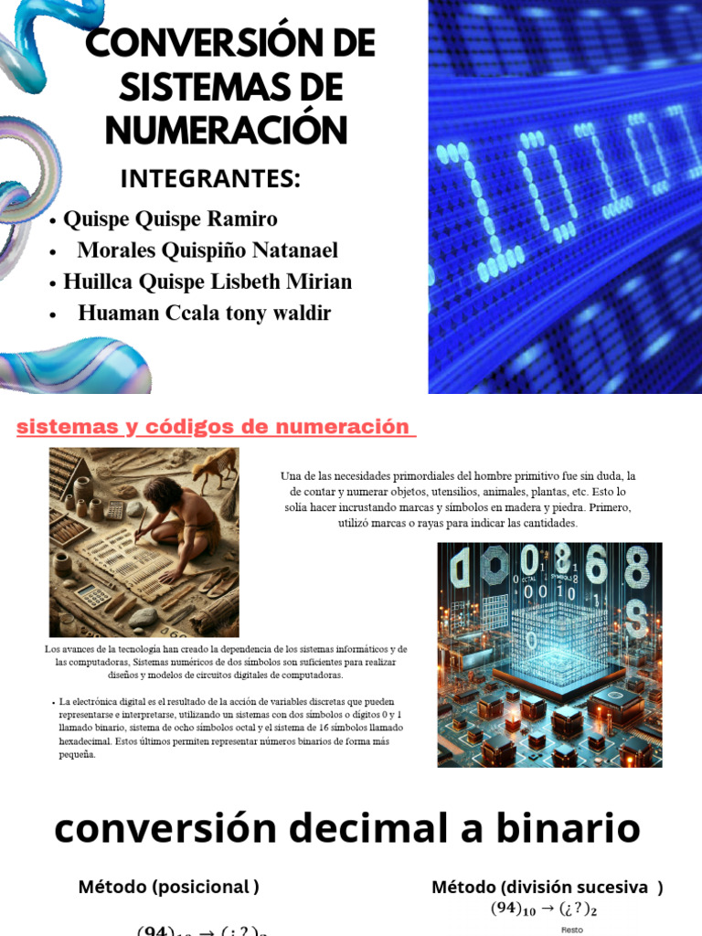 Conversion de Sistemas de Numeracion | PDF | Decimal | Poco
