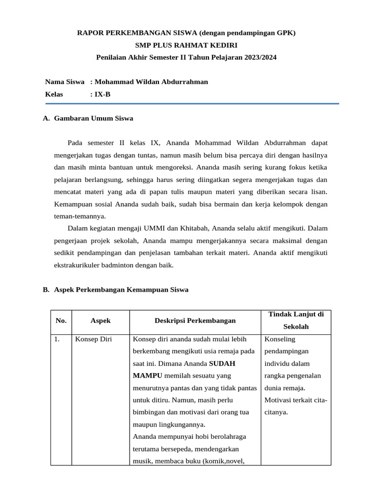 Laporan Wil 9b SMT 2 Rvs | PDF
