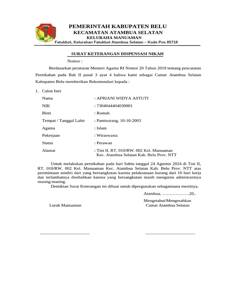 Kode Pos Kelurahan Manuaman Atambua | PDF