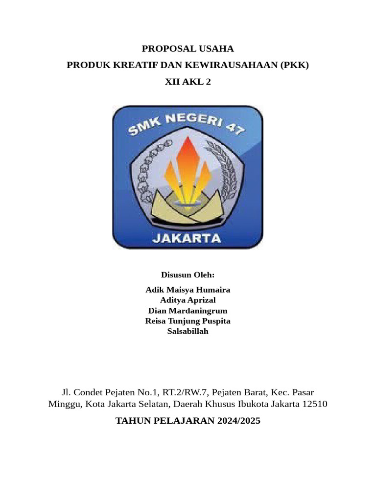 Proposal Usaha (Kelompok) | PDF