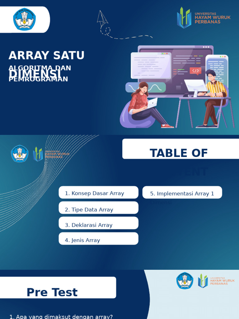 Power Point PB 7 - Array 1 Dimensi | PDF