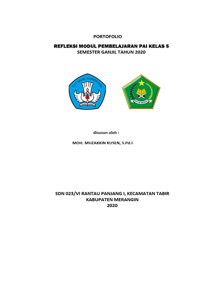 PORTOFOLIO REFLEKSI MODUL PAI Kelas 5 | PDF