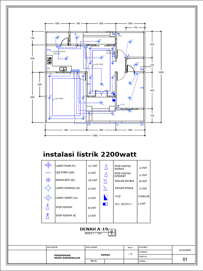 Denah Instalasi Listrik | PDF
