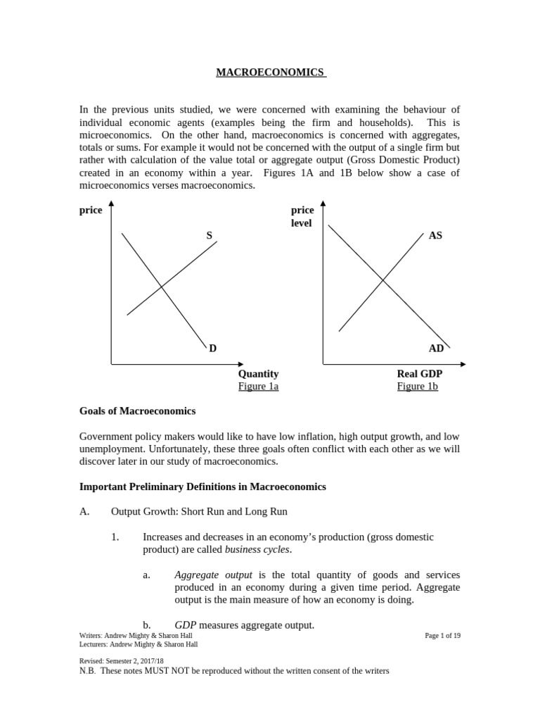Notes - Potential and Actual GDP - Revised 2018 | PDF | National Income ...
