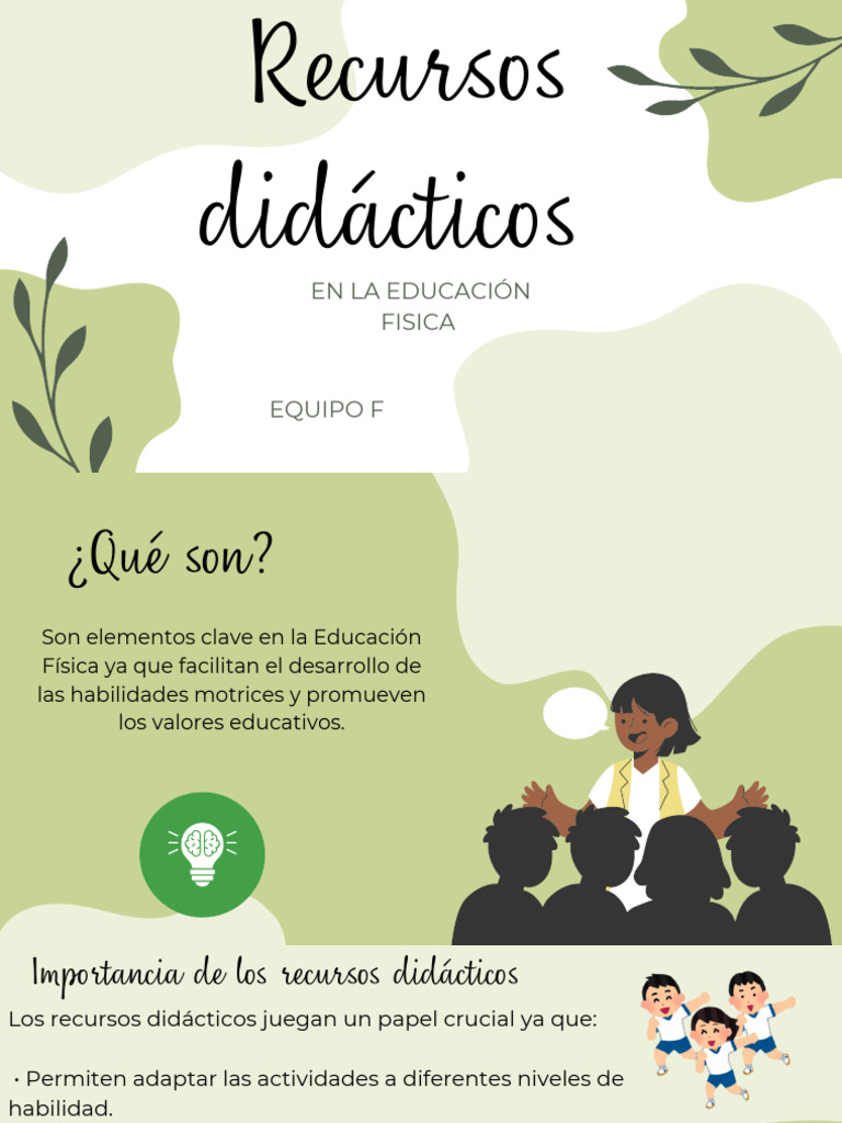 Presentación Recursos Didacticos | PDF | Enseñando | Plan de estudios