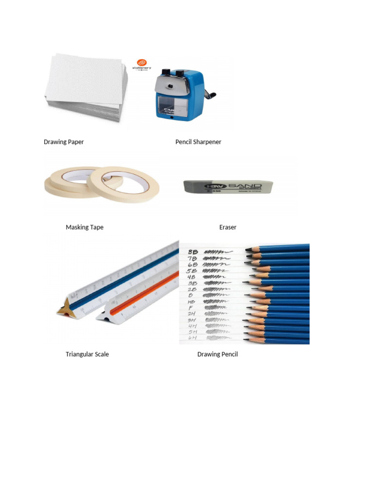 Essential Drawing Supplies List | PDF