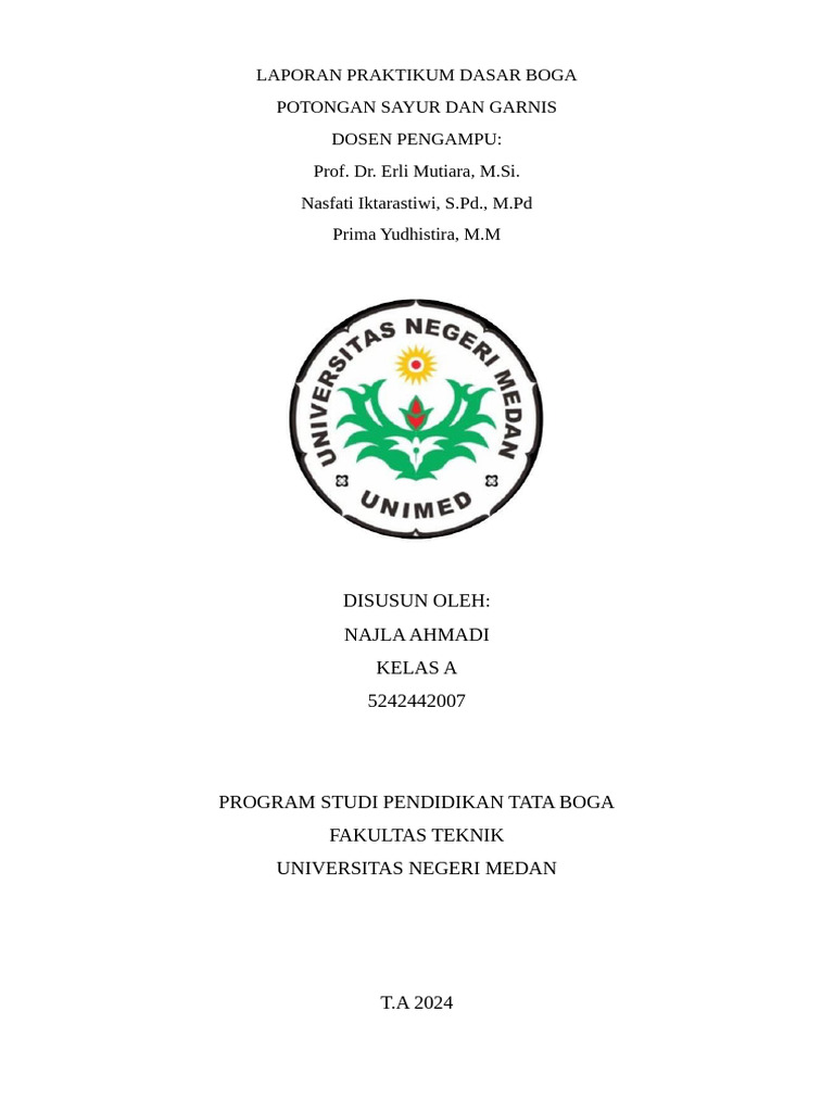 Laporan Praktikum Dasar Boga | PDF | Sains & Matematika